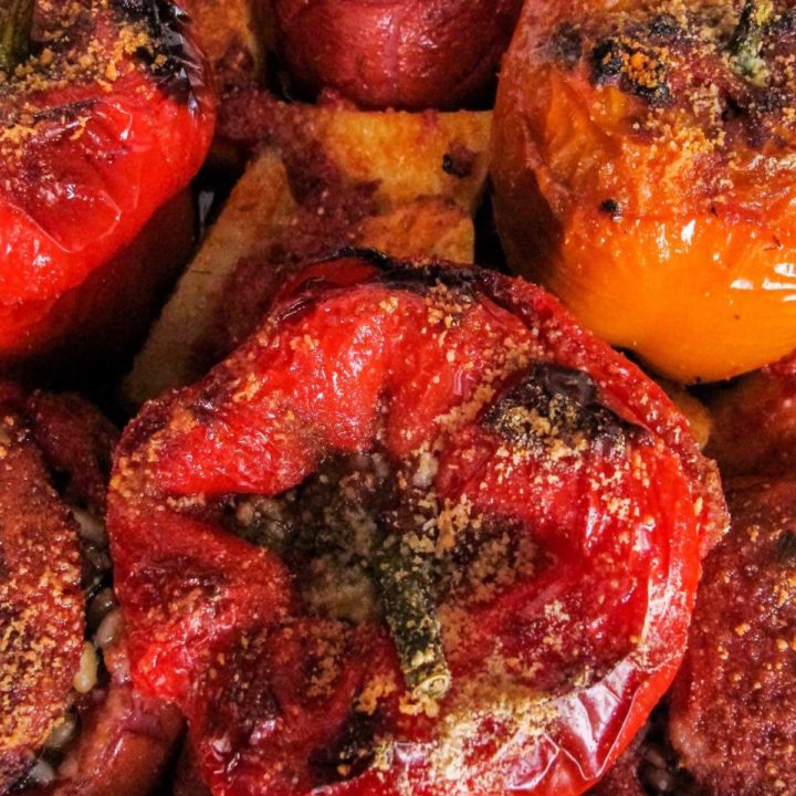 The Best Greek Stuffed Tomatoes and Peppers (Gemista) - ririsgreekeats.com