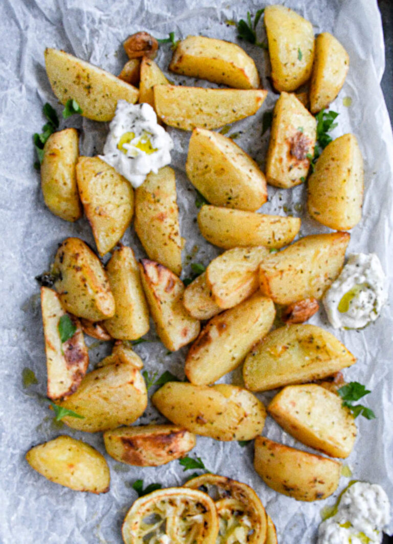 Roasted Greek Lemon Potatoes Recipe - ririsgreekeats.com