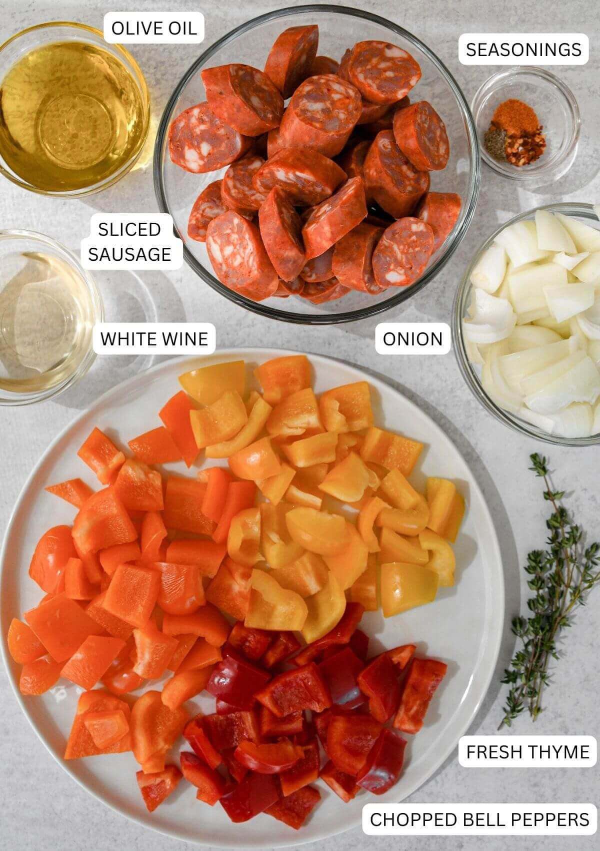 Easy Pan Fried Sausage, Peppers, and Onions (Spetsofai ...