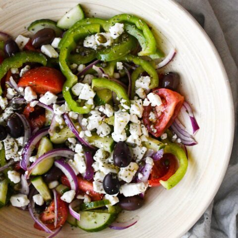 Classic Greek Village Salad Recipe (Horiatiki) - ririsgreekeats.com