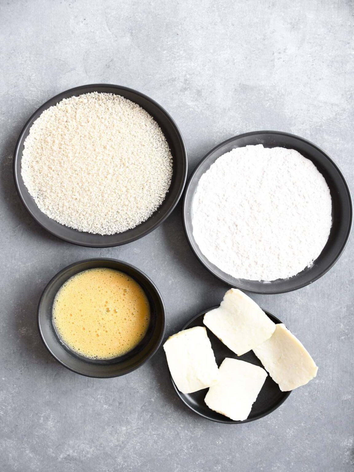 Crispy Halloumi Burger Recipe With Dill Mayo - ririsgreekeats.com