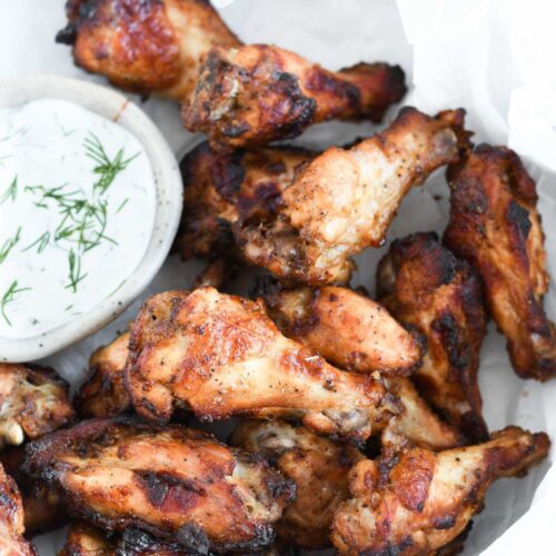 Oven Baked Greek Chicken Wings - ririsgreekeats.com