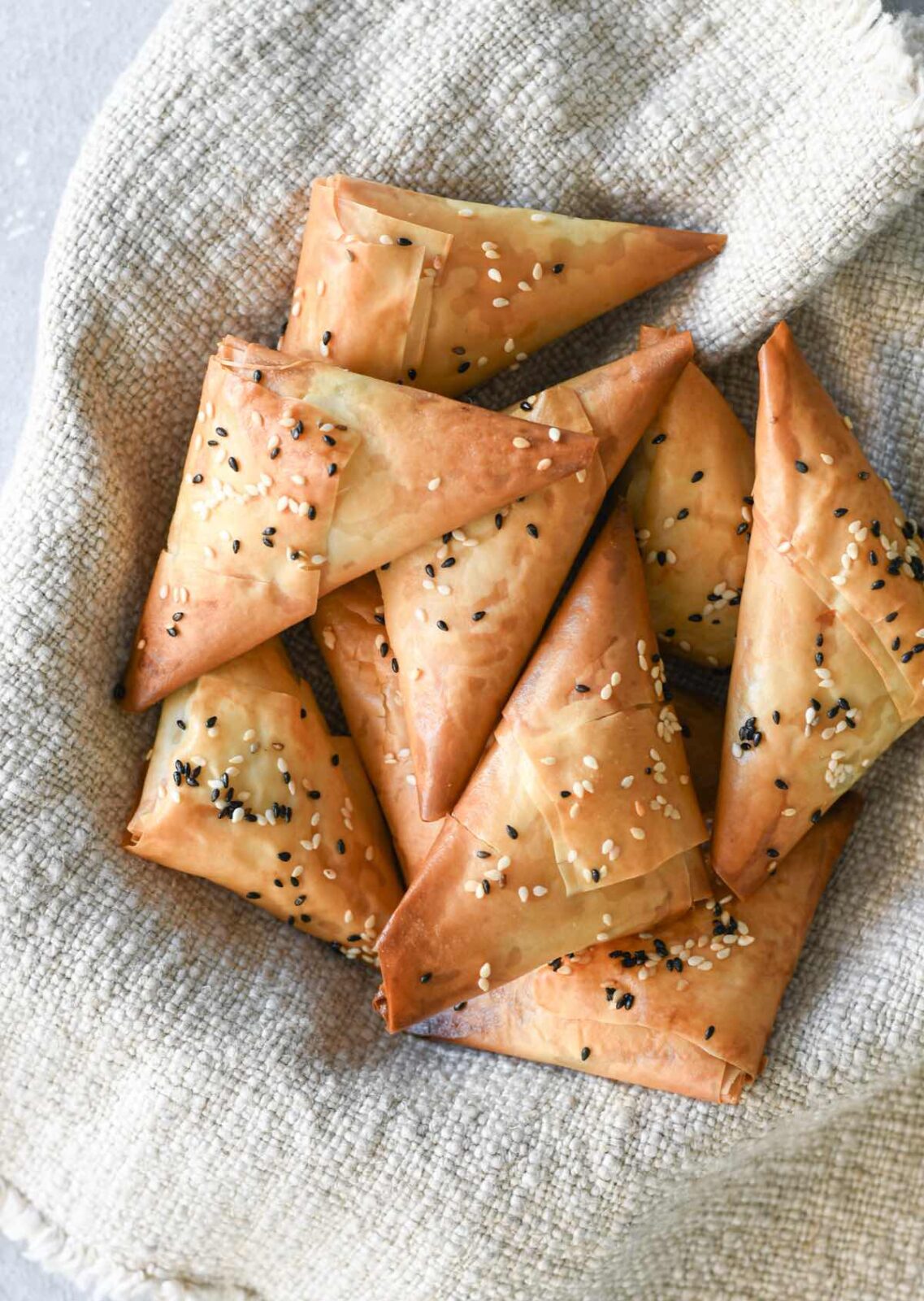 Greek Spanakopita Triangles With Fresh Spinach and Feta ...