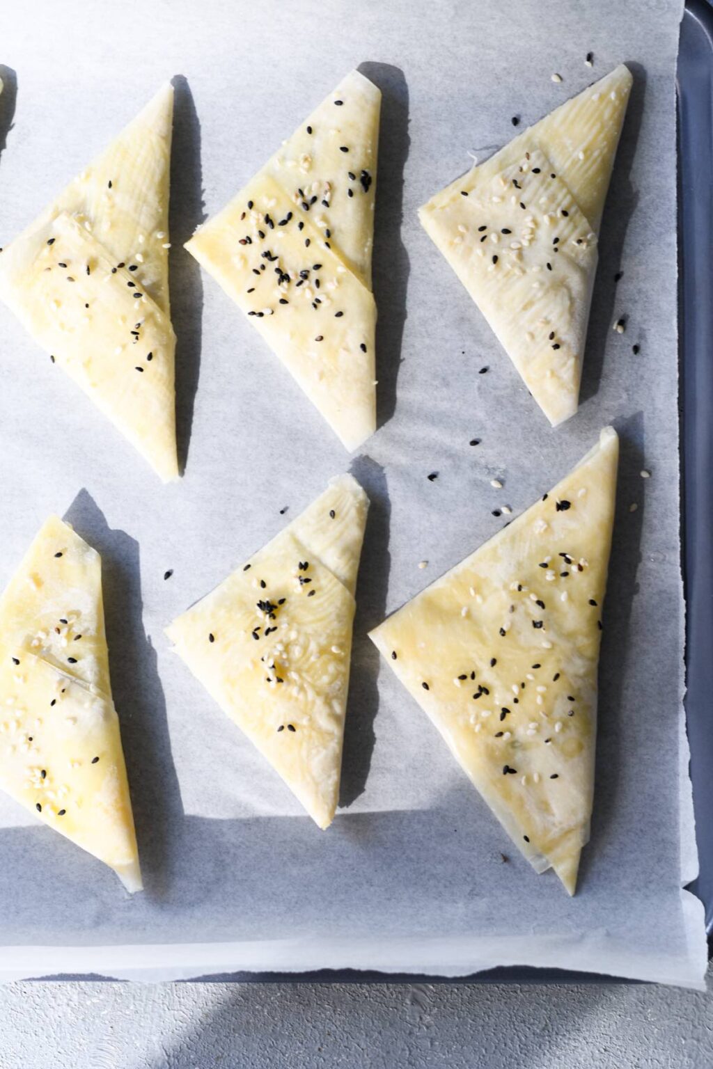 Greek Spanakopita Triangles With Fresh Spinach and Feta ...